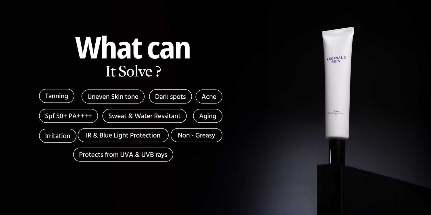 Helios - 3 In 1 Sunscreen (Resorcinol , Glabridin & Kojic Acid) - Reginald Men