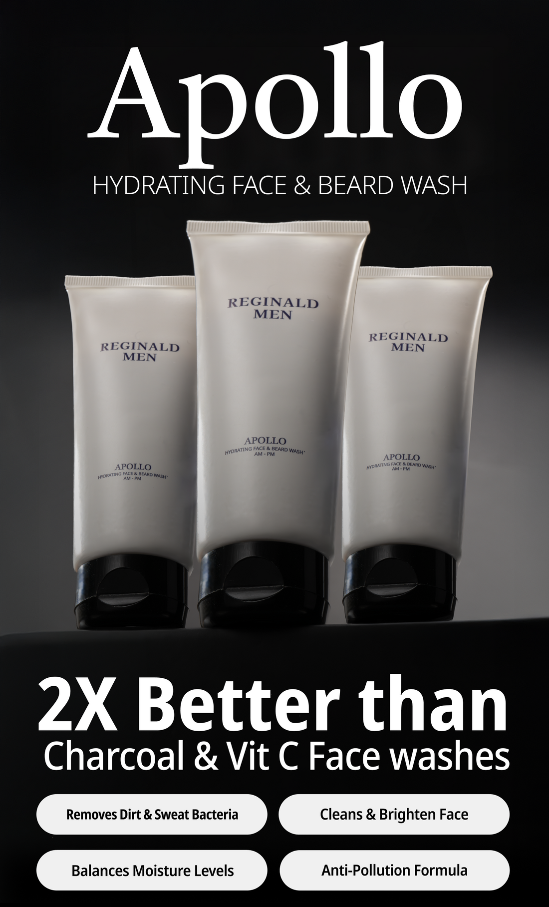 Apollo - Hydrating Face & Beard Wash - Reginald Men
